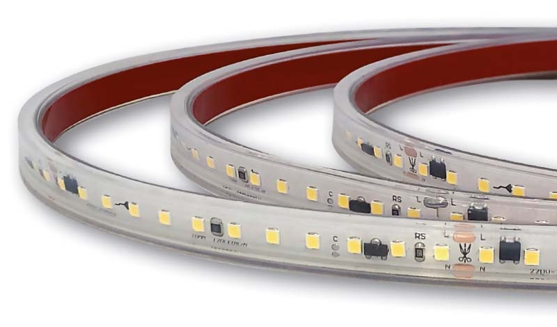 i-tec - tiras led 2835 de 230V 2700K IP66 120Led/met. corte a 10 cms.