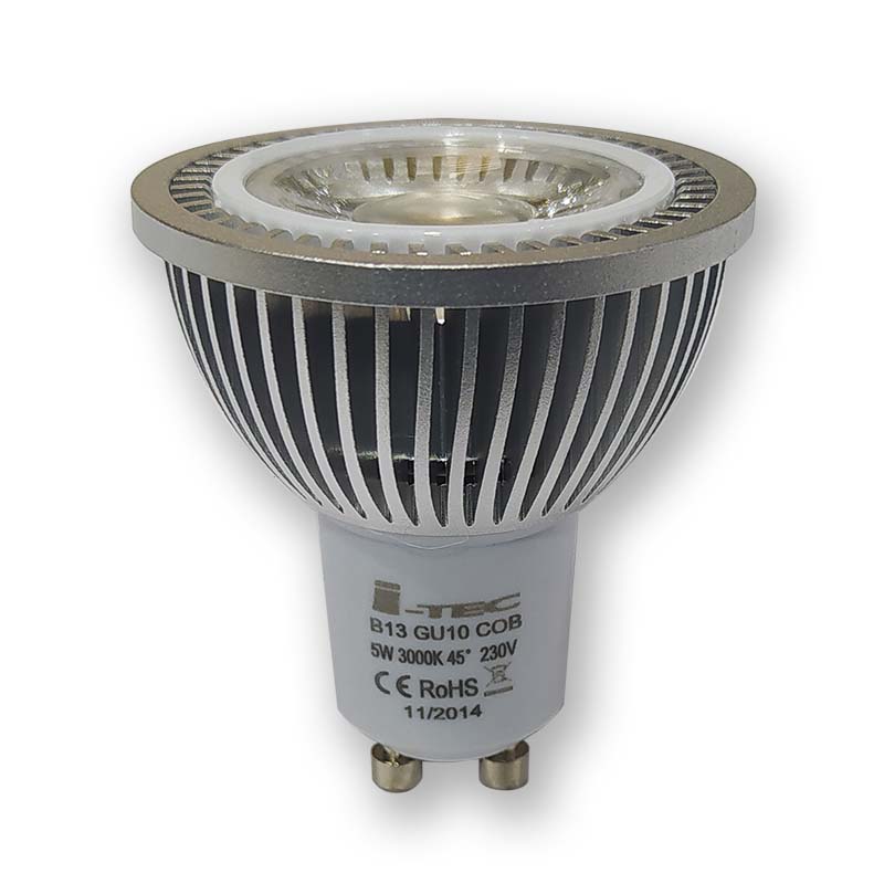 i-tec - DICROICA LED COB 1X5W GU10 - 6000K