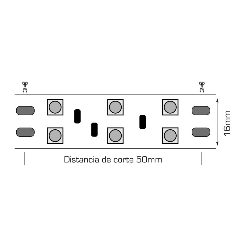 i-tec - Tira de LED 5mts 5050 de 24V IP65 de 6500K y 120LED/metro
