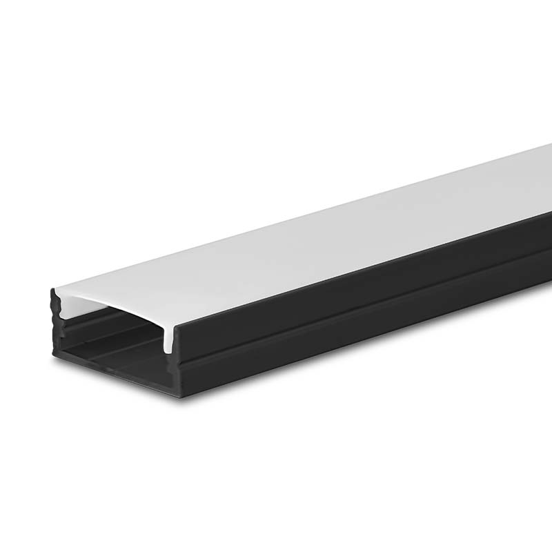 i-tec - PERFIL ALUMINIO D-235 SUPERFICIE NEGRO (2mts.)